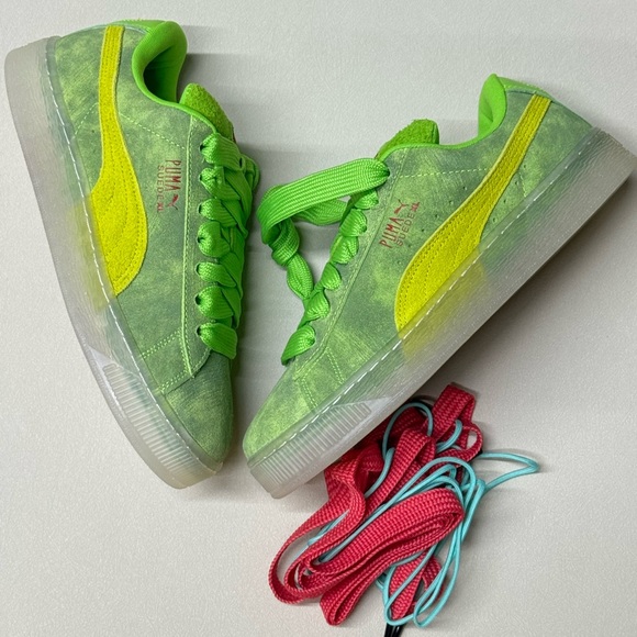 Puma | Shoes | Puma Mens Suede Xl Ghostbusters Slimer Green Shoes Nwt ...